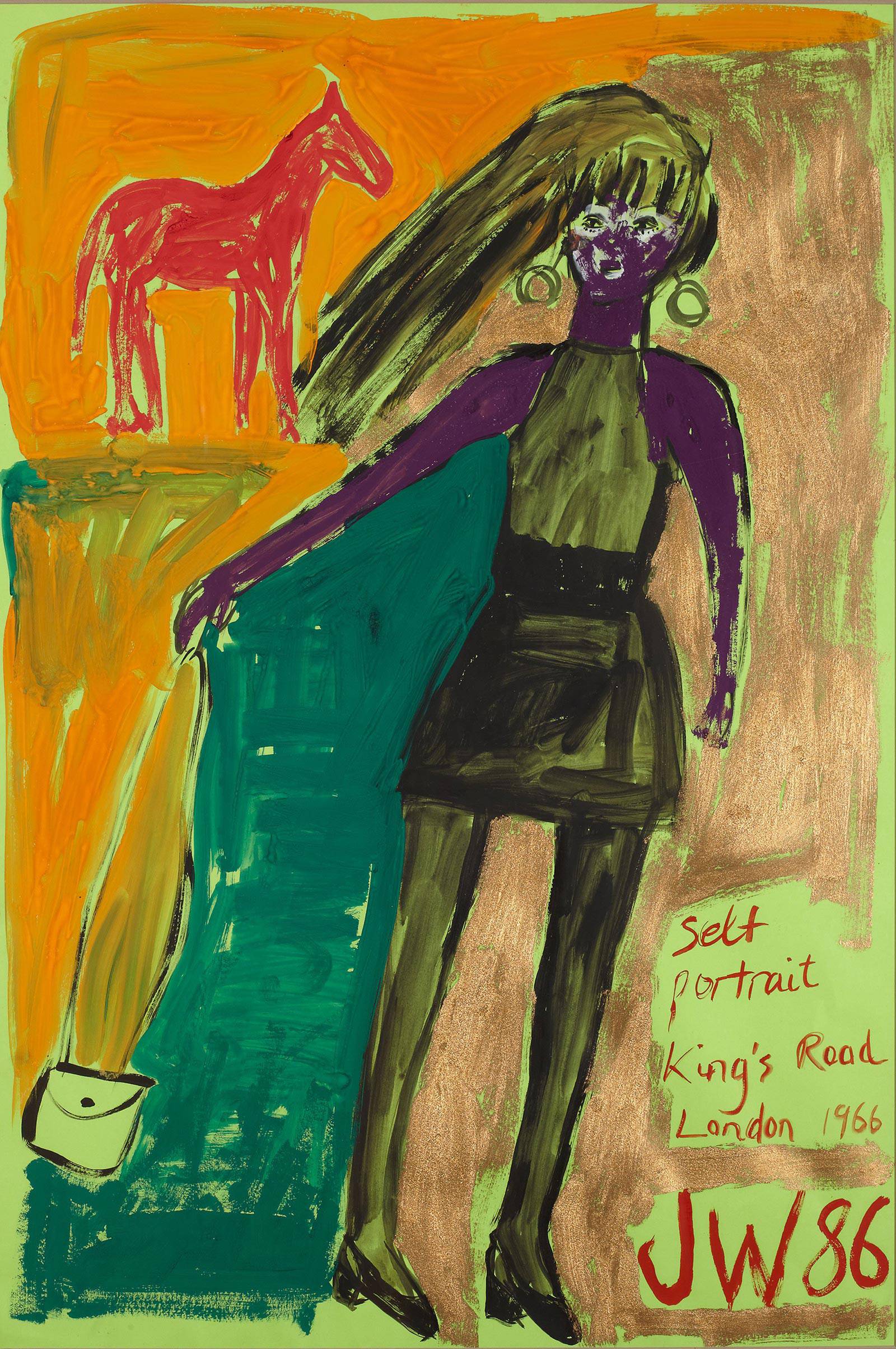 Self portrait, Kings Road, London 1966 by Jenny Watson | MCA Australia