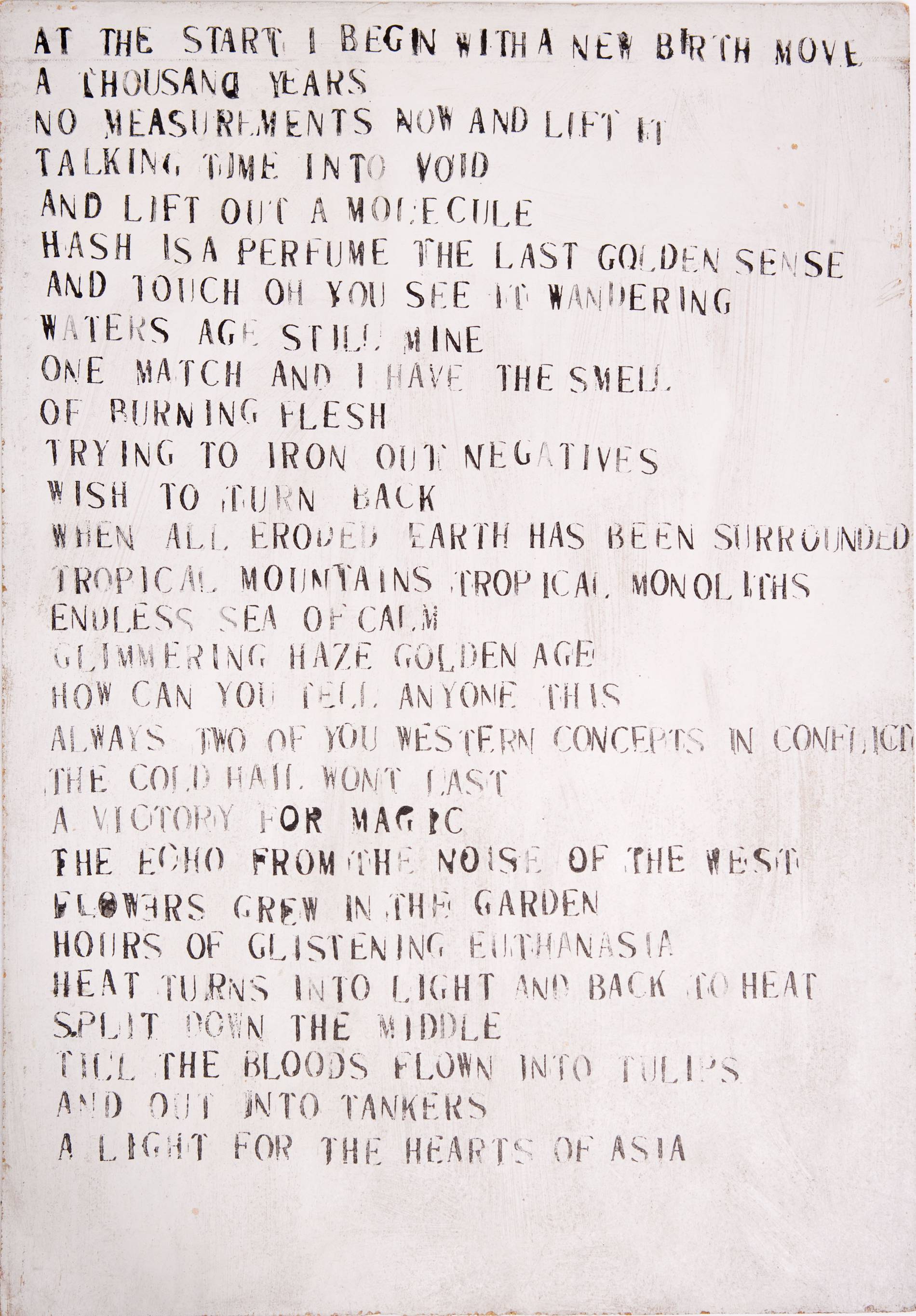 Poem by Tim Johnson | MCA Australia