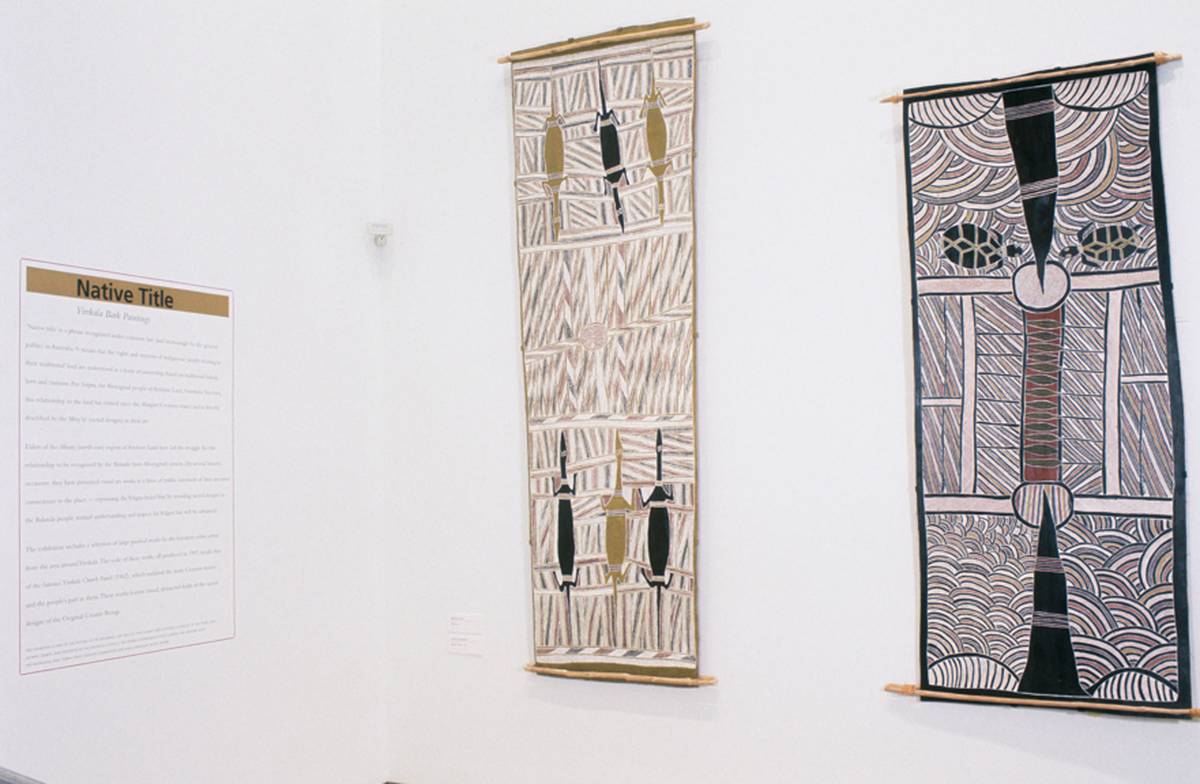 Native Title: Yirrkala Bark Paintings | Exhibitions | MCA Australia