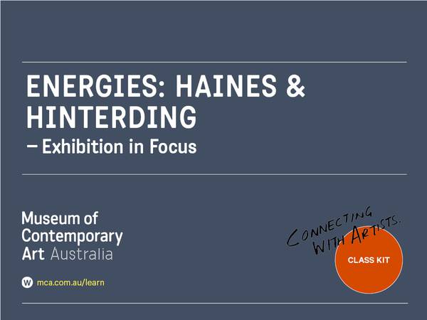 Energies: Haines and Hinterding | Learning resources | Learning | MCA ...